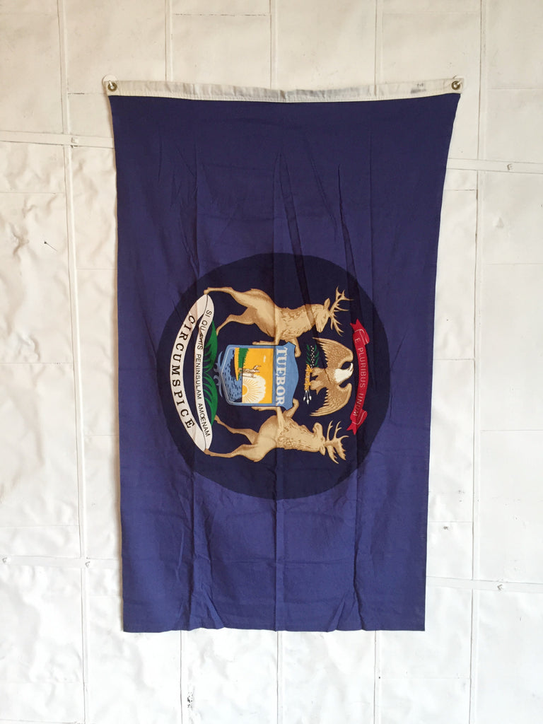 VINTAGE MICHIGAN STATE FLAG – Catalpa
