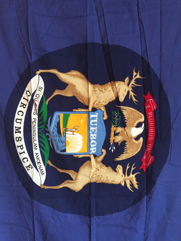 VINTAGE MICHIGAN STATE FLAG – Catalpa